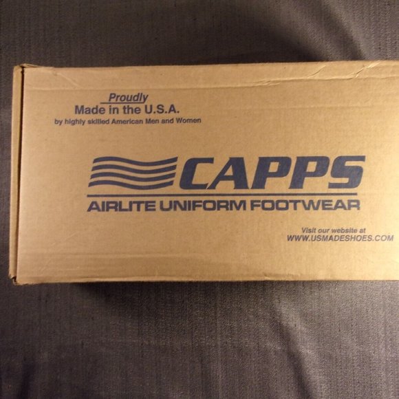 Shoes | New Capps Airlite Uniform High Gloss Military Uniform Asu Shoes ...